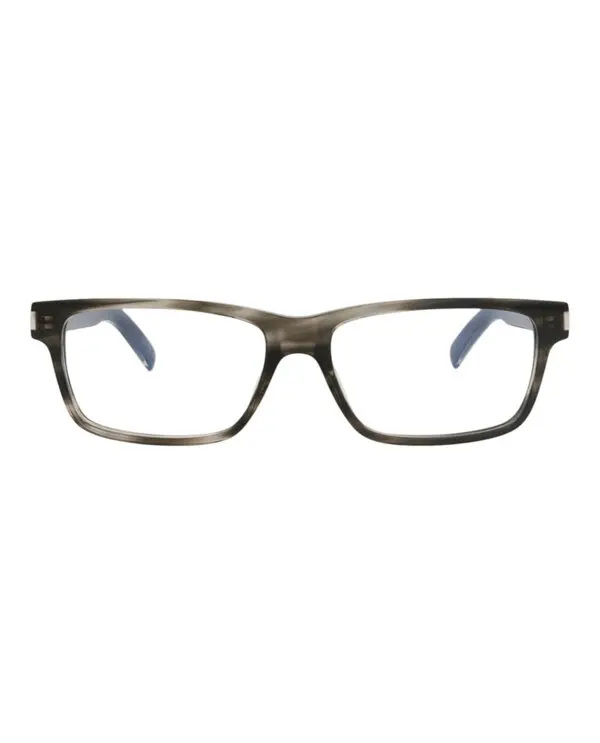 Saint Laurent Squareframe Recycled Acetate Optical Frames Havana Crystal Transparent - Multicolor