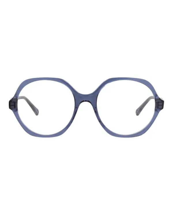 Chloé Roundframe Bio Acetate Optical Frames Blue Blue Transparent