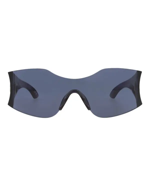 Balenciaga Shieldframe Nylon Sunglasses Blue Blue Blue