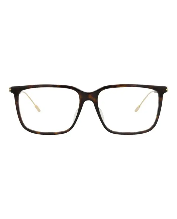 Gucci Squareframe Recycled Acetate Optical Frames Havana Gold Transparent - Multicolor