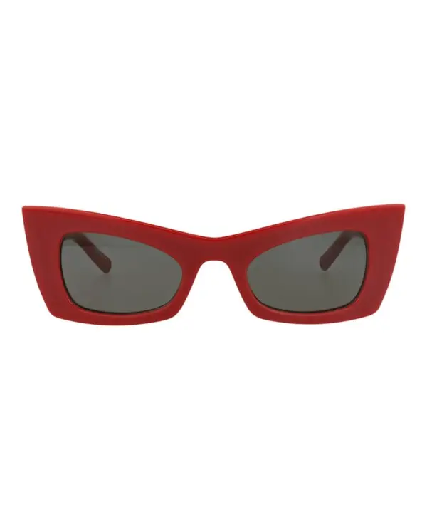 Saint Laurent Cat Eyeframe Bio Injection Sunglasses Red Red Grey