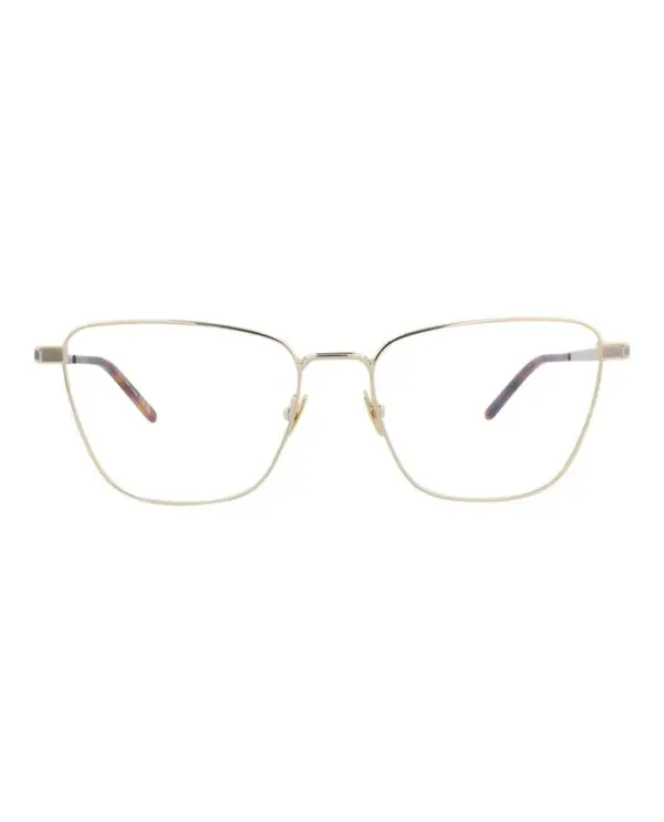 Saint Laurent Cat Eyeframe Metal Optical Frames Gold Gold Transparent