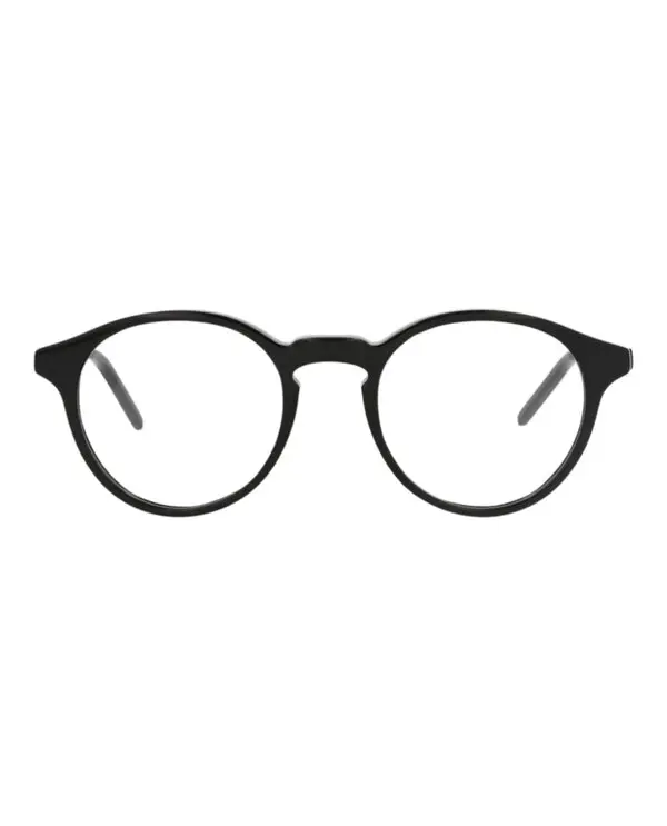 Gucci Roundframe Recycled Acetate Optical Frames Black Black Transparent - Multicolor