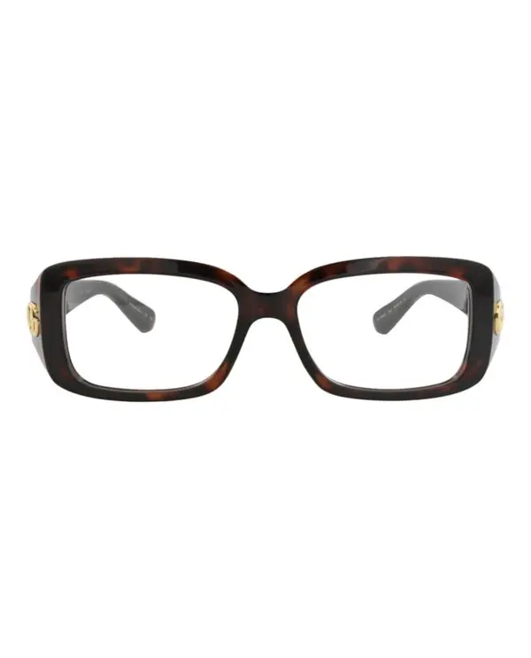 Gucci Squareframe Injection Optical Frames Havana Havana Transparent