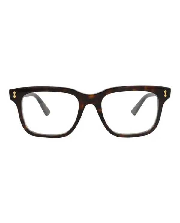 Gucci Squareframe Recycled Acetate Optical Frames Havana Havana Transparent - Multicolor