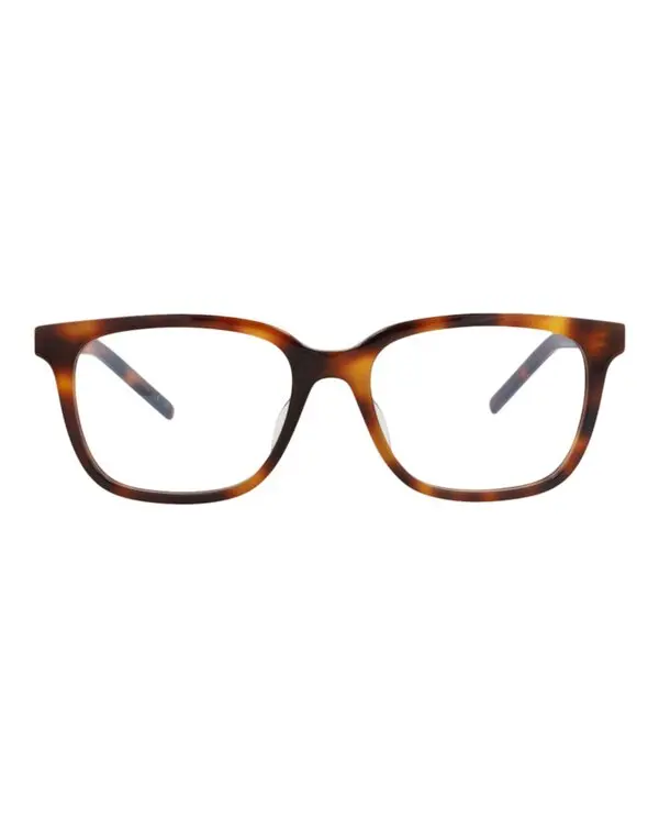 Saint Laurent Squareframe Recycled Acetate Optical Frames Havana Havana Transparent