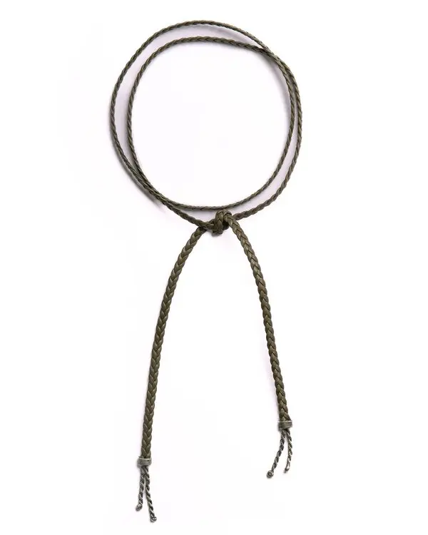 GIUNIA Bea Braided Choker Olive