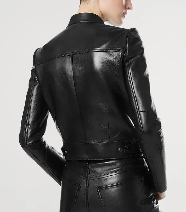 TOM FORD Lamb Leather Biker Jacket