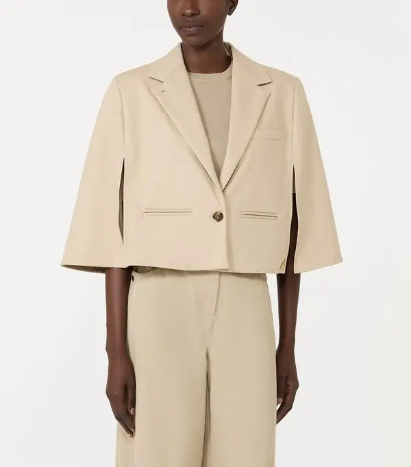 Max Mara Cotton Gabardine Water-repellent Cape