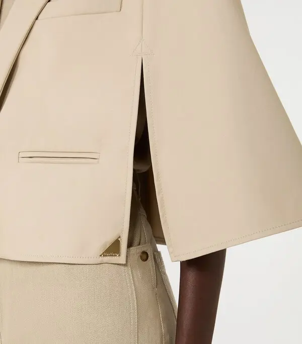 Max Mara Cotton Gabardine Water-repellent Cape