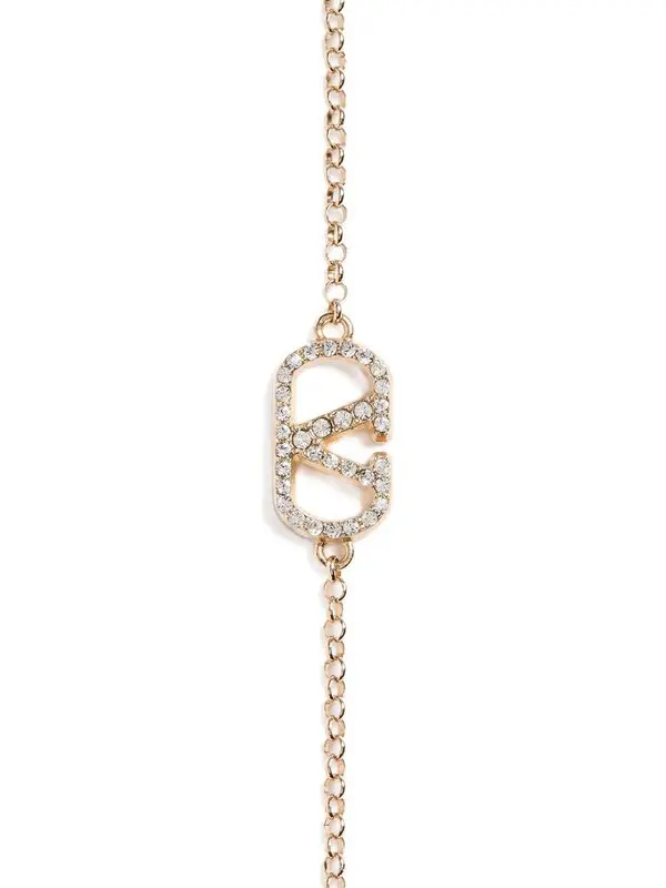Valentino Garavani Vlogo Signature Crystal Bracelet