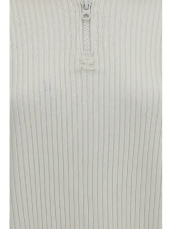 COURREGES Ribbed-knit Wool Sweater