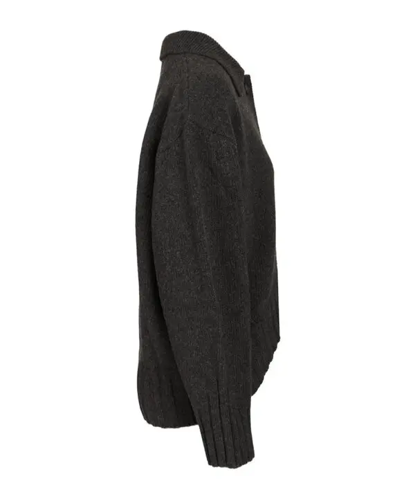 Attico Embroidered Logo Knit Cardigan