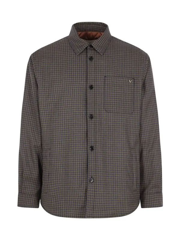 Valentino Garavani Logo Plaque Button-up Jacket