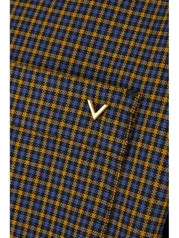 Valentino Garavani Logo Plaque Button-up Jacket