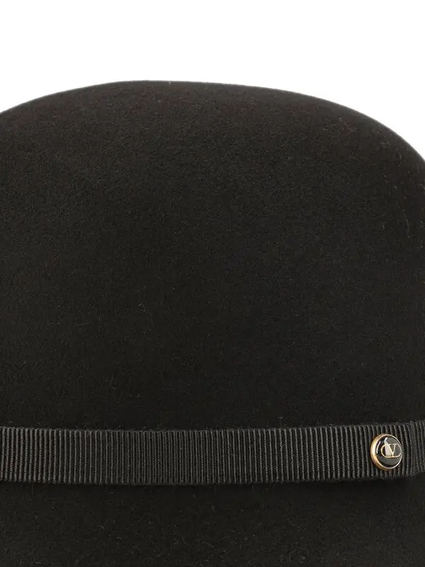 Valentino Garavani Ribbon Trim Hat