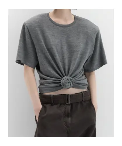 Magda Butrym Knotted Wool T-shirt