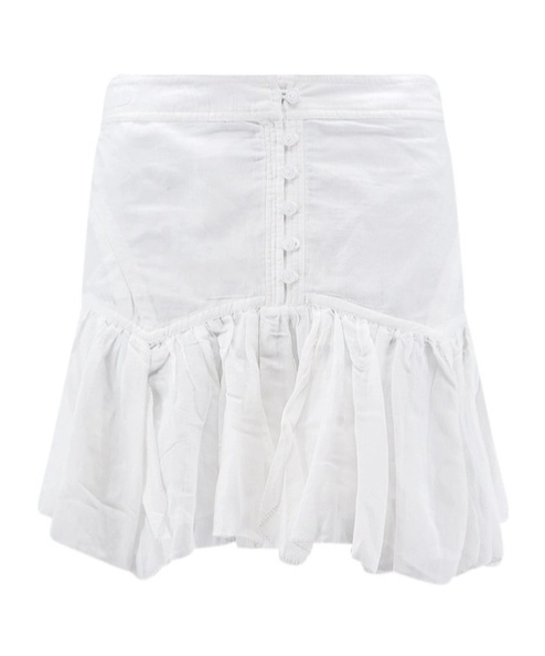 Isabel Marant Étoile Daneen Ruffled Mini Skirt - White