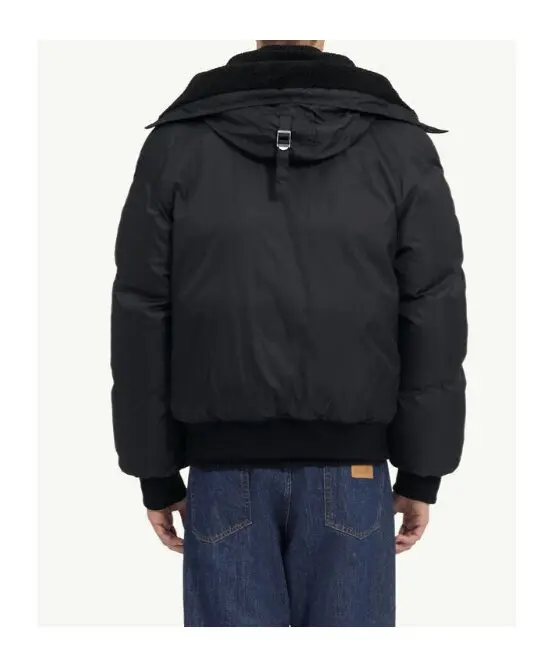 MAISON MARGIELA Hooded Bomber Jacket - Black