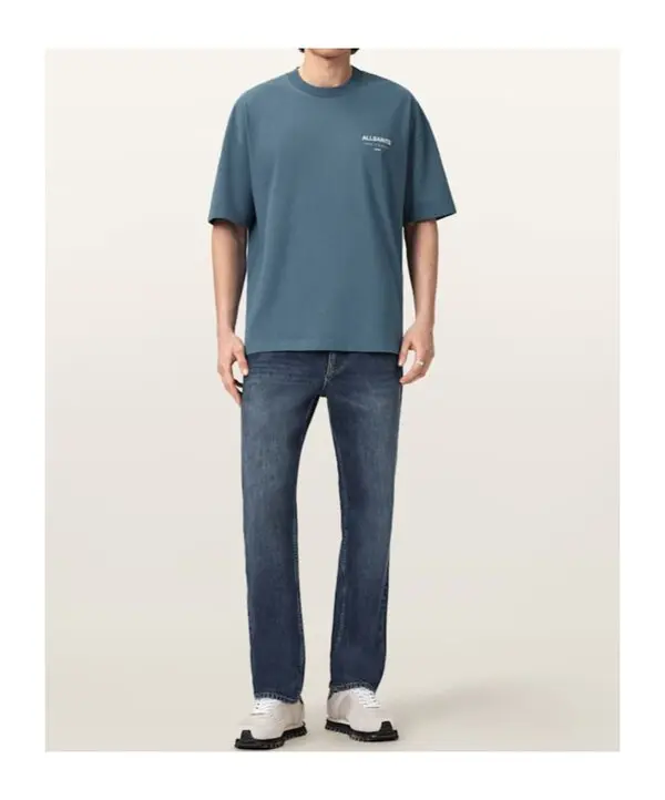 ALLSAINTS Underground Logo T-shirt - Wave Blue