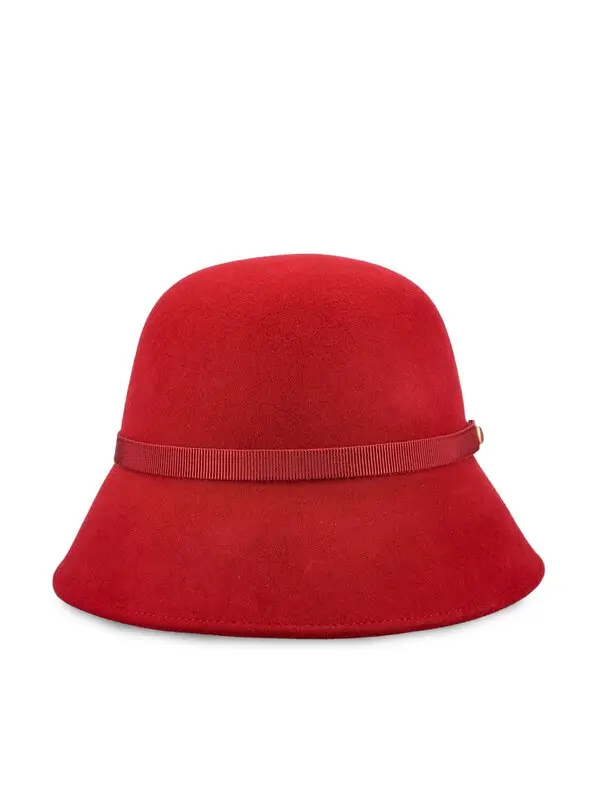Valentino Garavani Ribbon Trim Cloche Hat