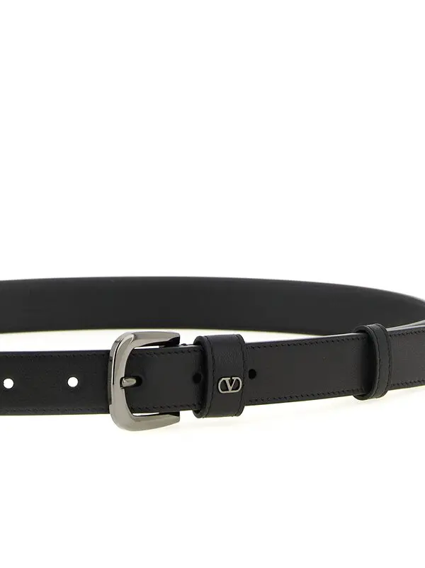Valentino Garavani Vlogo Signature Buckled Belt
