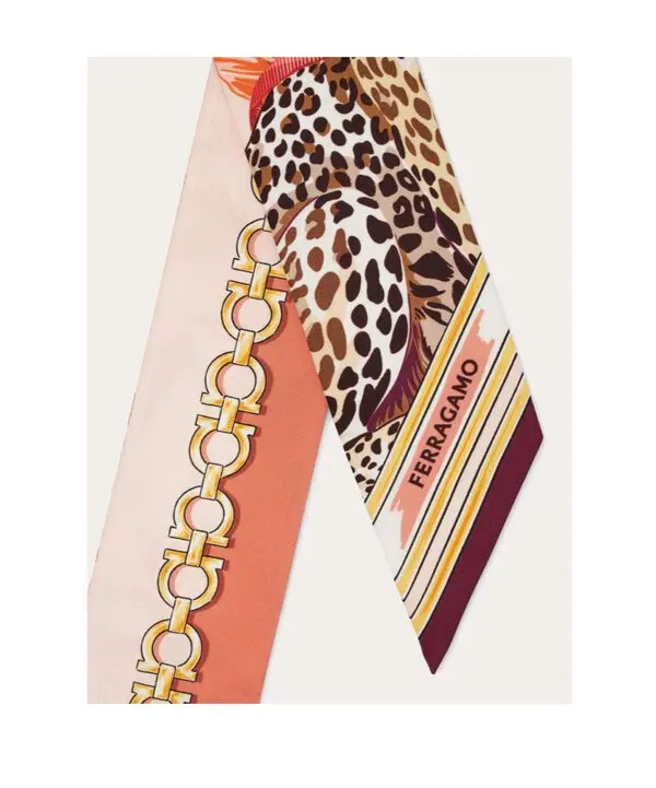 FERRAGAMO Felini Print Silk Mini Bandeau