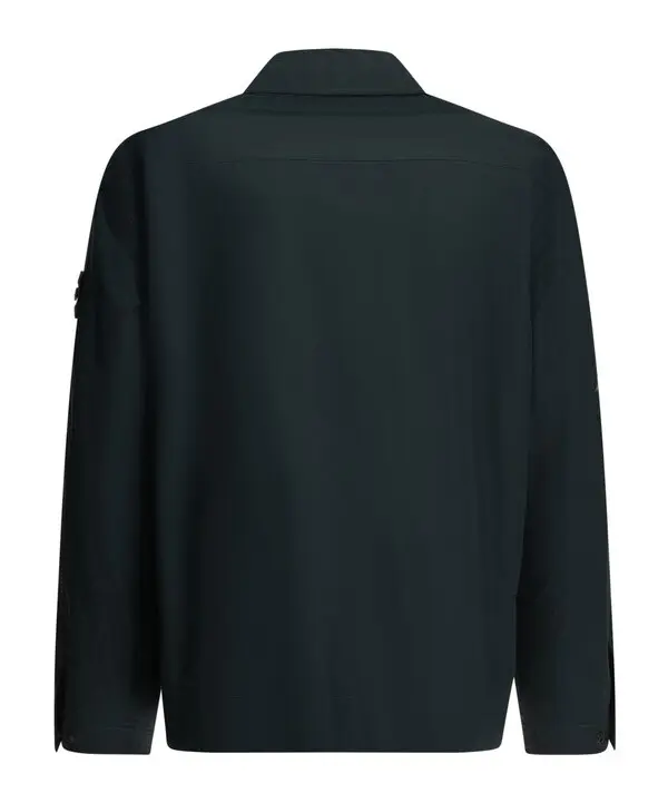 Stone Island Overshirt Jacket With Logo