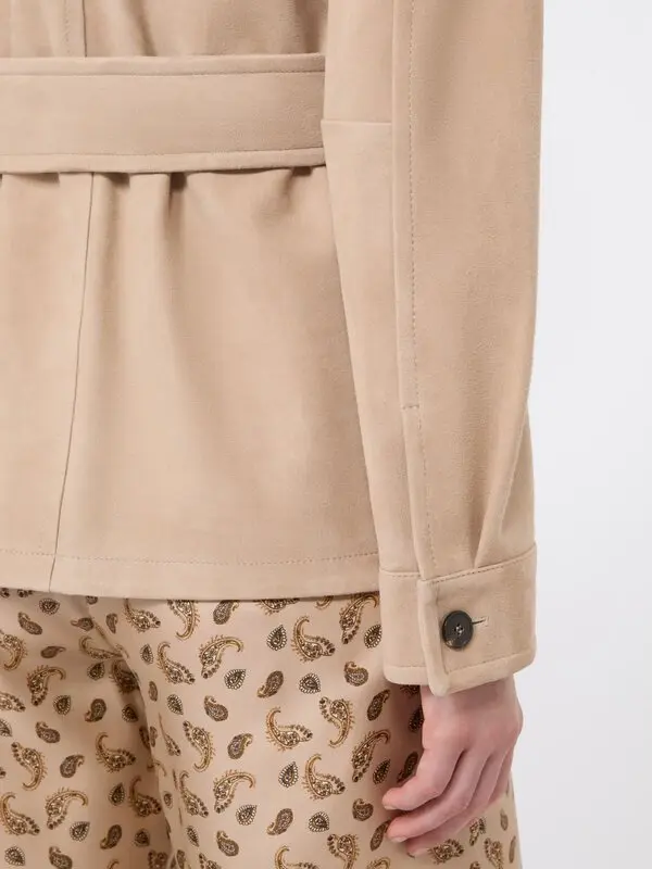 Max Mara Belted Suede Jacket
