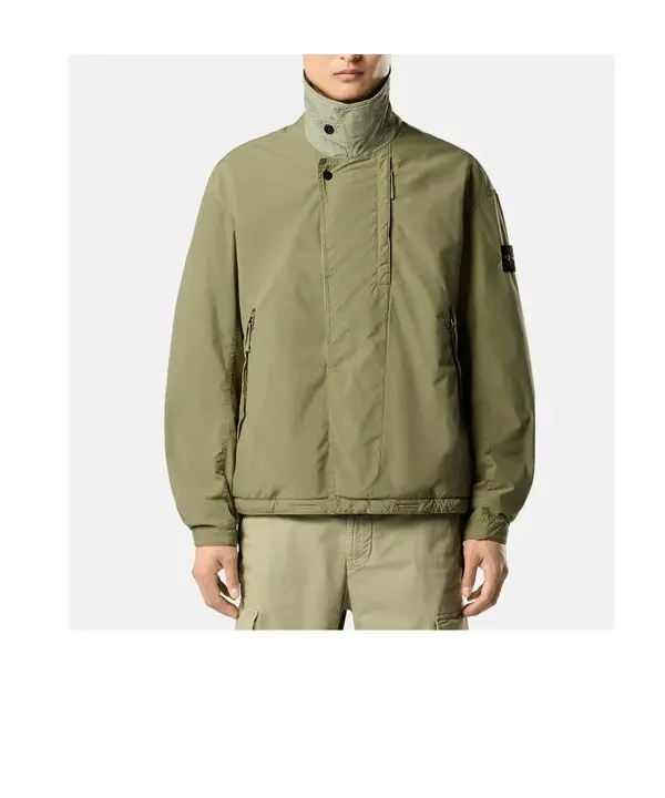 Stone Island Long Sleeve Jacket With Logo Patch