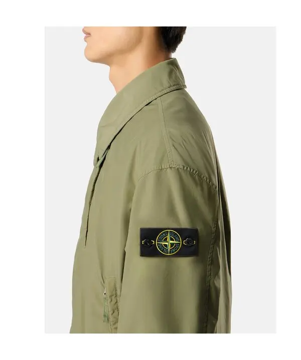 Stone Island Long Sleeve Jacket With Logo Patch