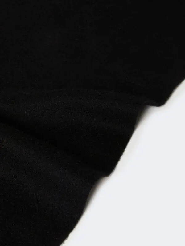 Max Mara Dalia Logo-embroidered Fringed Cashmere Scarf