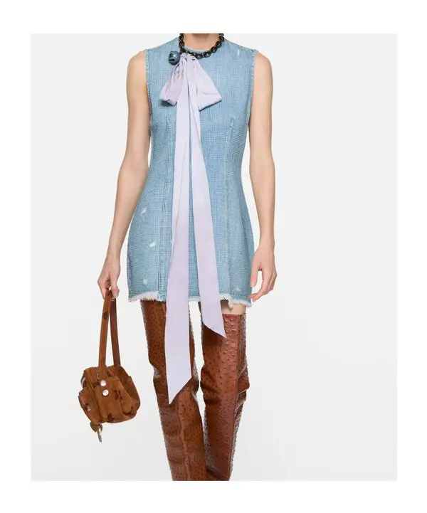 Acne Studios Frayed Mini Dress