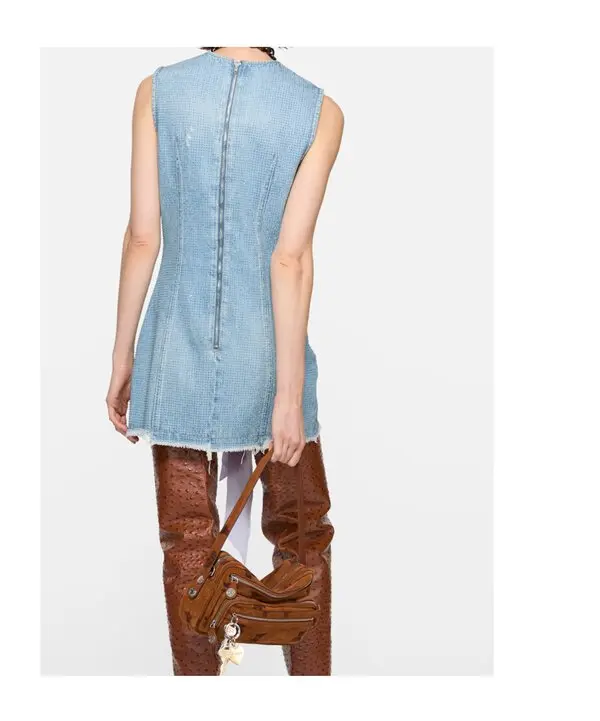 Acne Studios Frayed Mini Dress