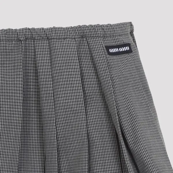 Miu Miu Pleated Midi Skirt