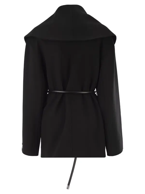 Sportmax Wrap Short Coat - Black