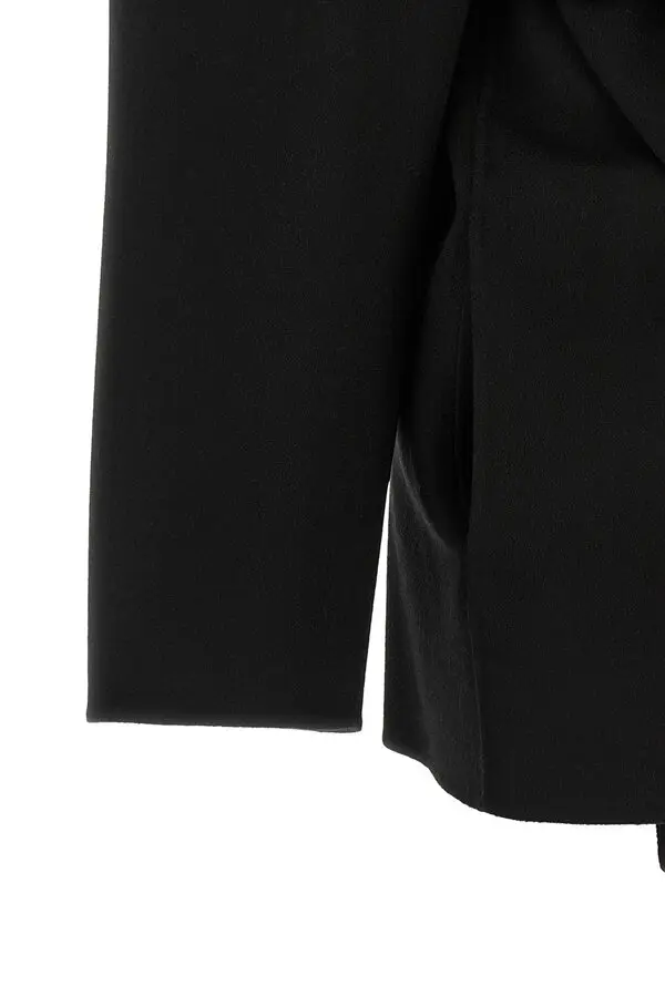 Sportmax Wrap Short Coat - Black