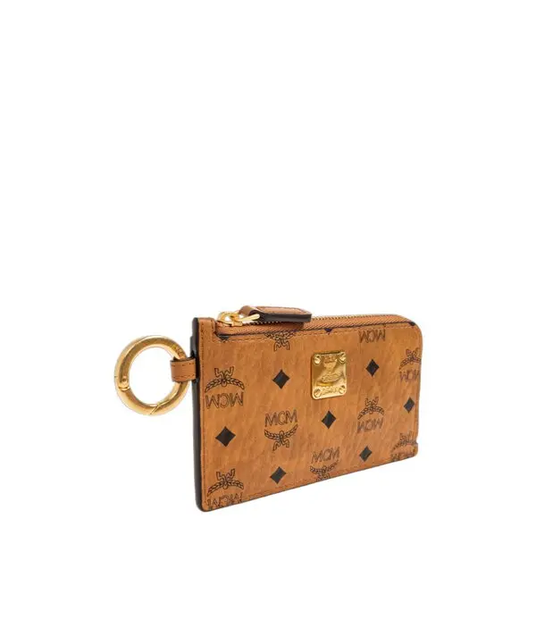 Mcm Zipper Card Holder