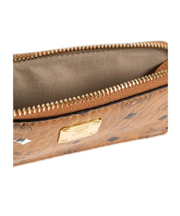 Mcm Zipper Card Holder