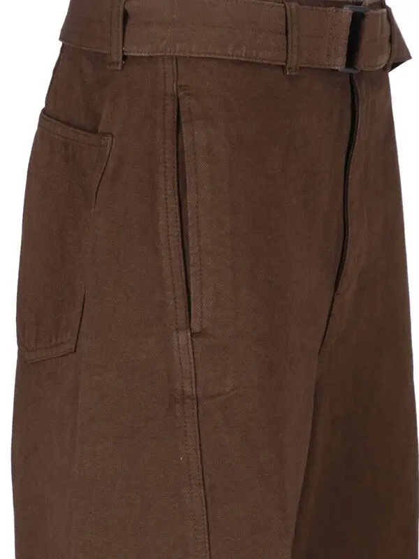 LEMAIRE Belted Straight Leg Trousers