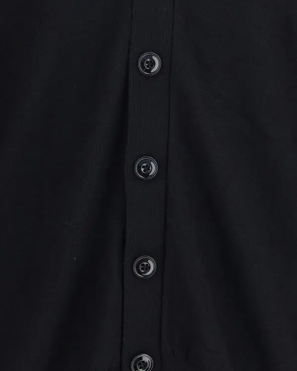 LEMAIRE Long Sleeved V-neck Cardigan With Ribbed Details