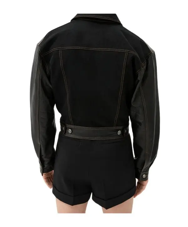 Versace Contrast-panel Button-up Jacket