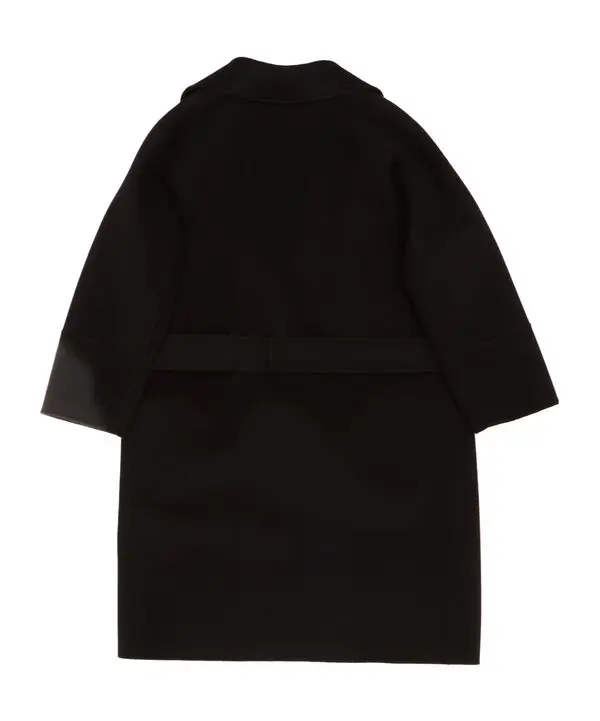 Max Mara Arona Belted Cocoon-fit Coat - Black