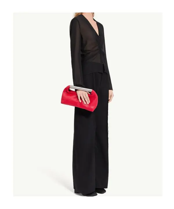 MAISON MARGIELA Sheer Gathered V-neck Top