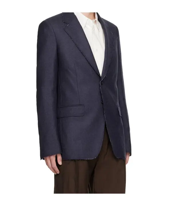 MAISON MARGIELA Frayed Single-breasted Blazer