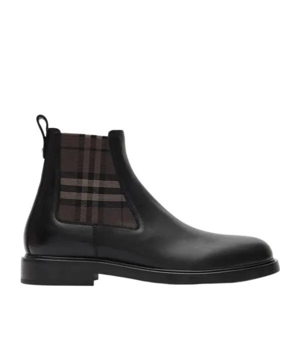 Burberry Leather Pembroke Boots