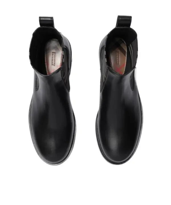 Burberry Leather Pembroke Boots