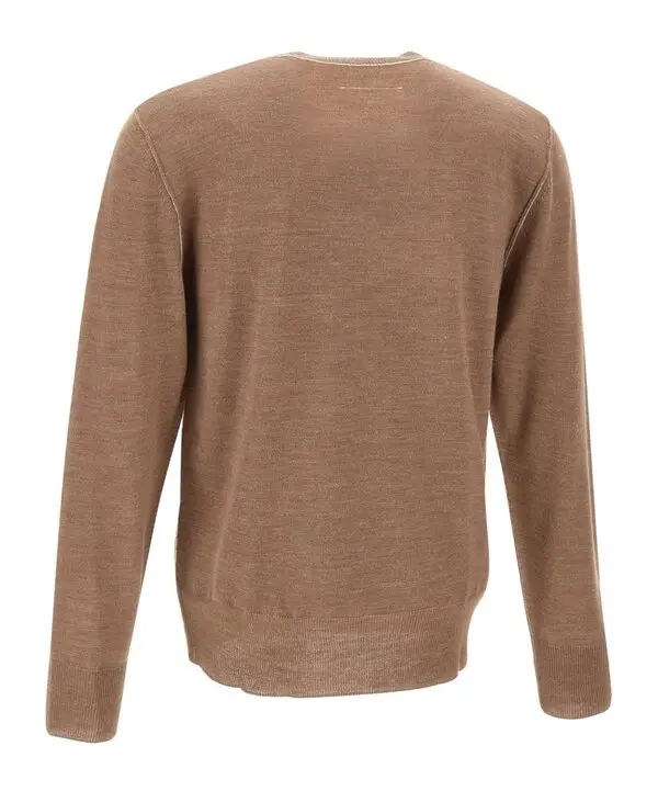 MAISON MARGIELA Contrasting Stitch Numeric Logo Sweater