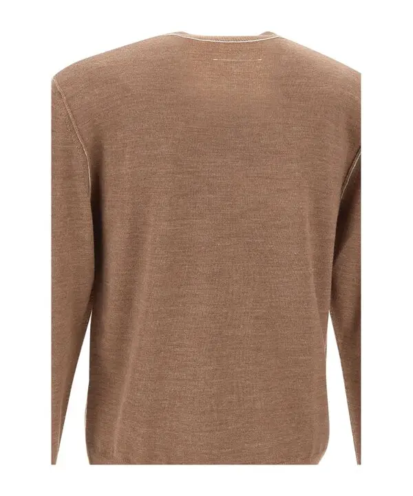 MAISON MARGIELA Contrasting Stitch Numeric Logo Sweater