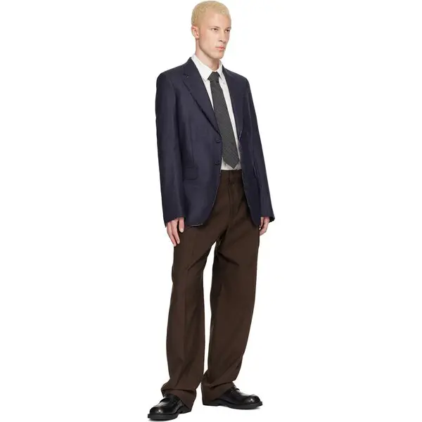 MAISON MARGIELA Striped Wool Blend Tie